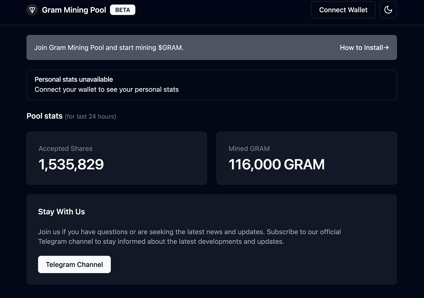 [Mining Pool] Introducing Gram Mining Pool: A Comprehensive Guide to Mining $GRAM on the TON ...